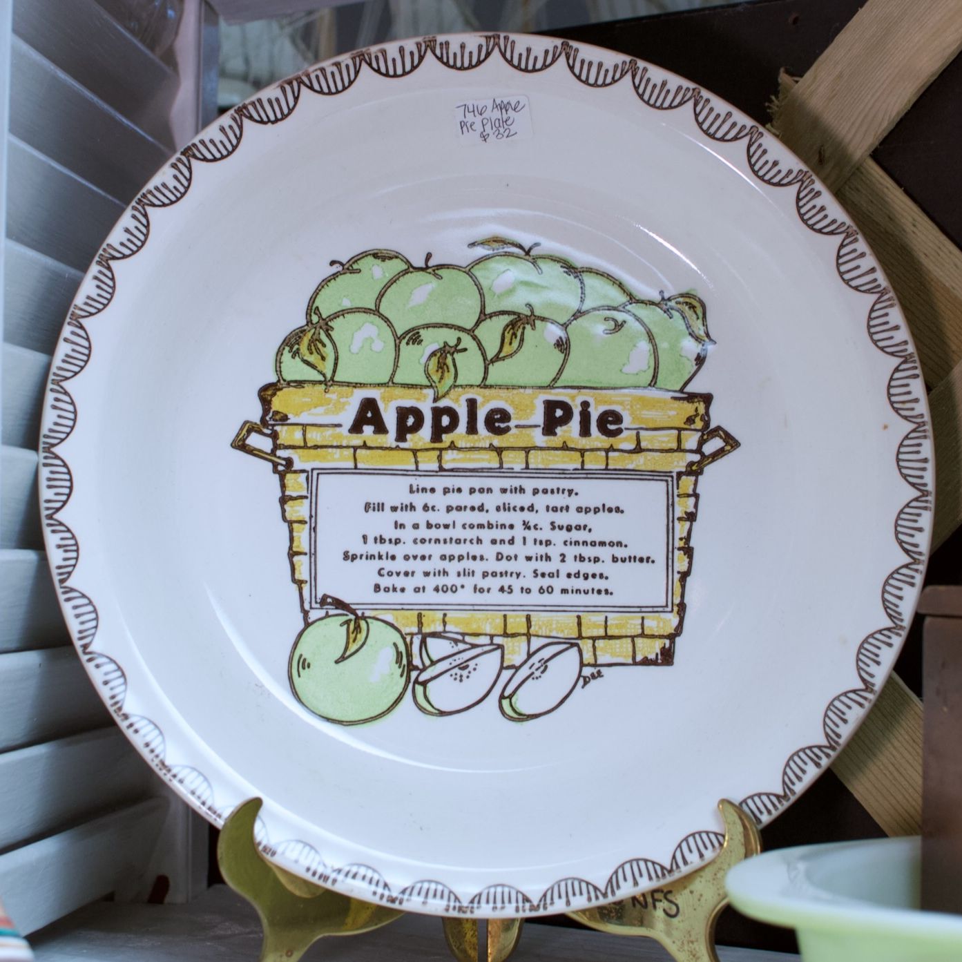 Apple pie plate