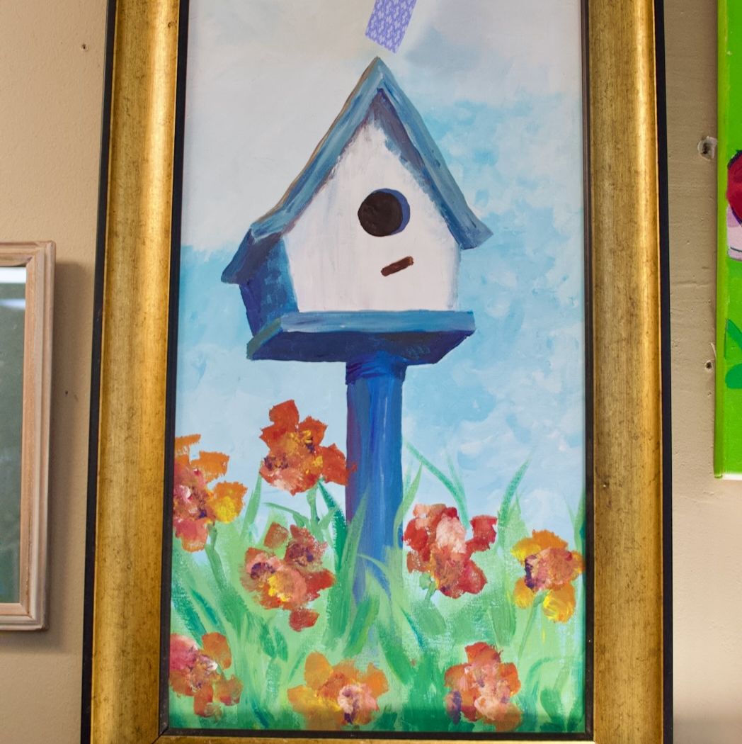 Bird house painting
