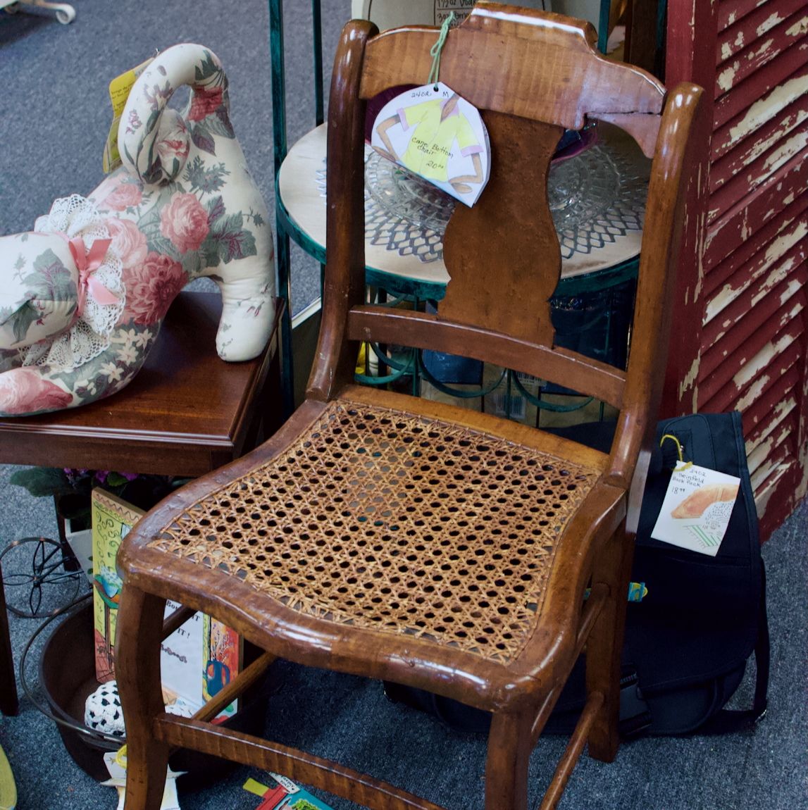 Cane bottom chair
