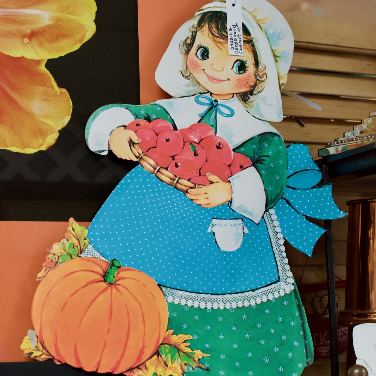 Cardboard cutout - fall girl