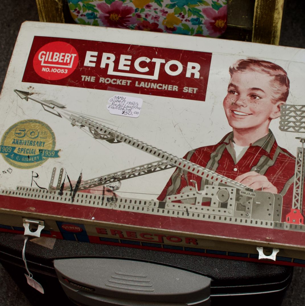 Gilbert 1950s rocket launcher erector set
