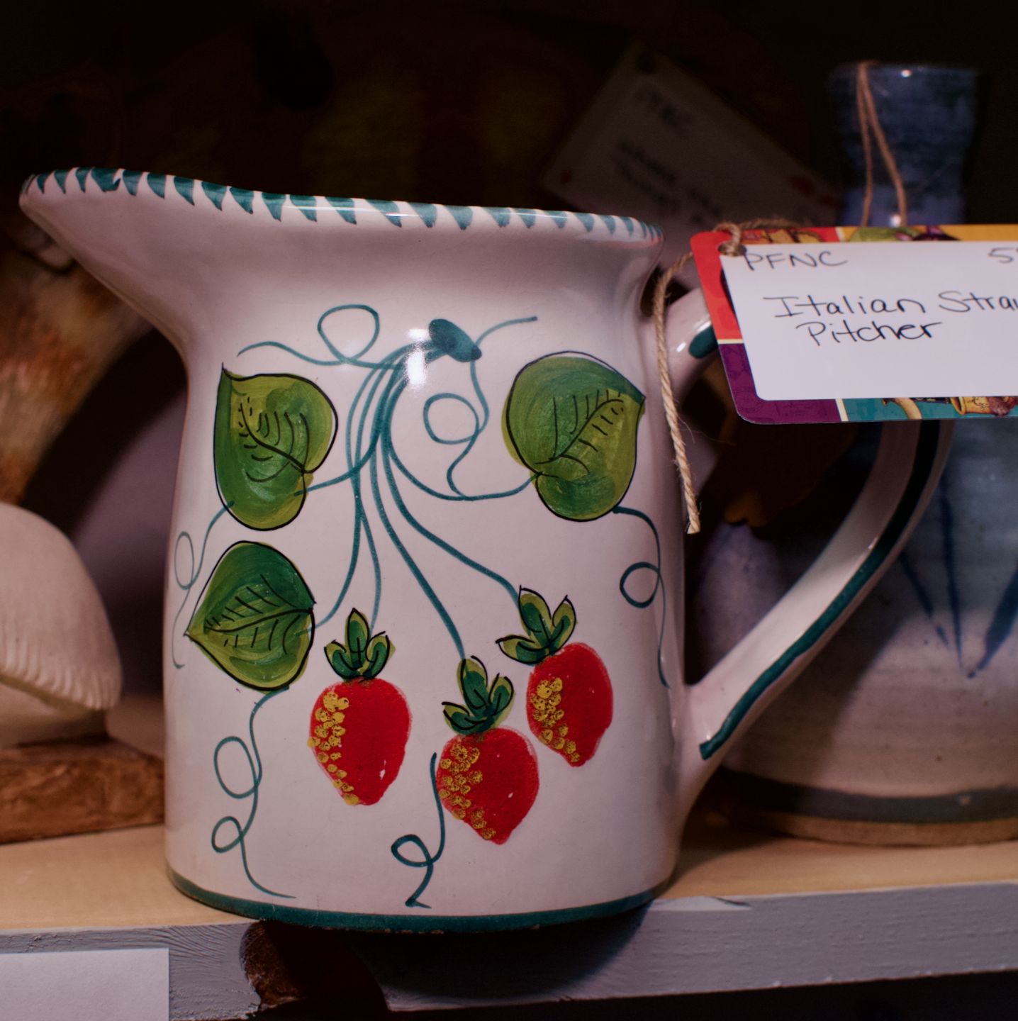 Italian strawberry pitcher