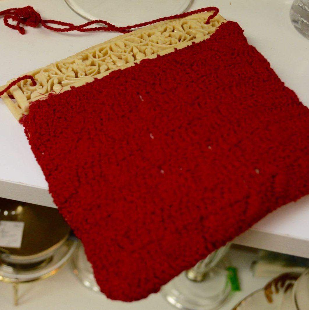 Red Crochet Bag