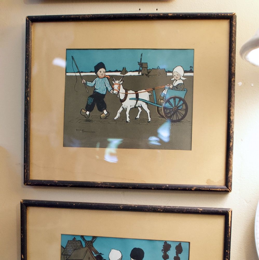 Set of 2 “Dutch Children” prints (circa 1900)