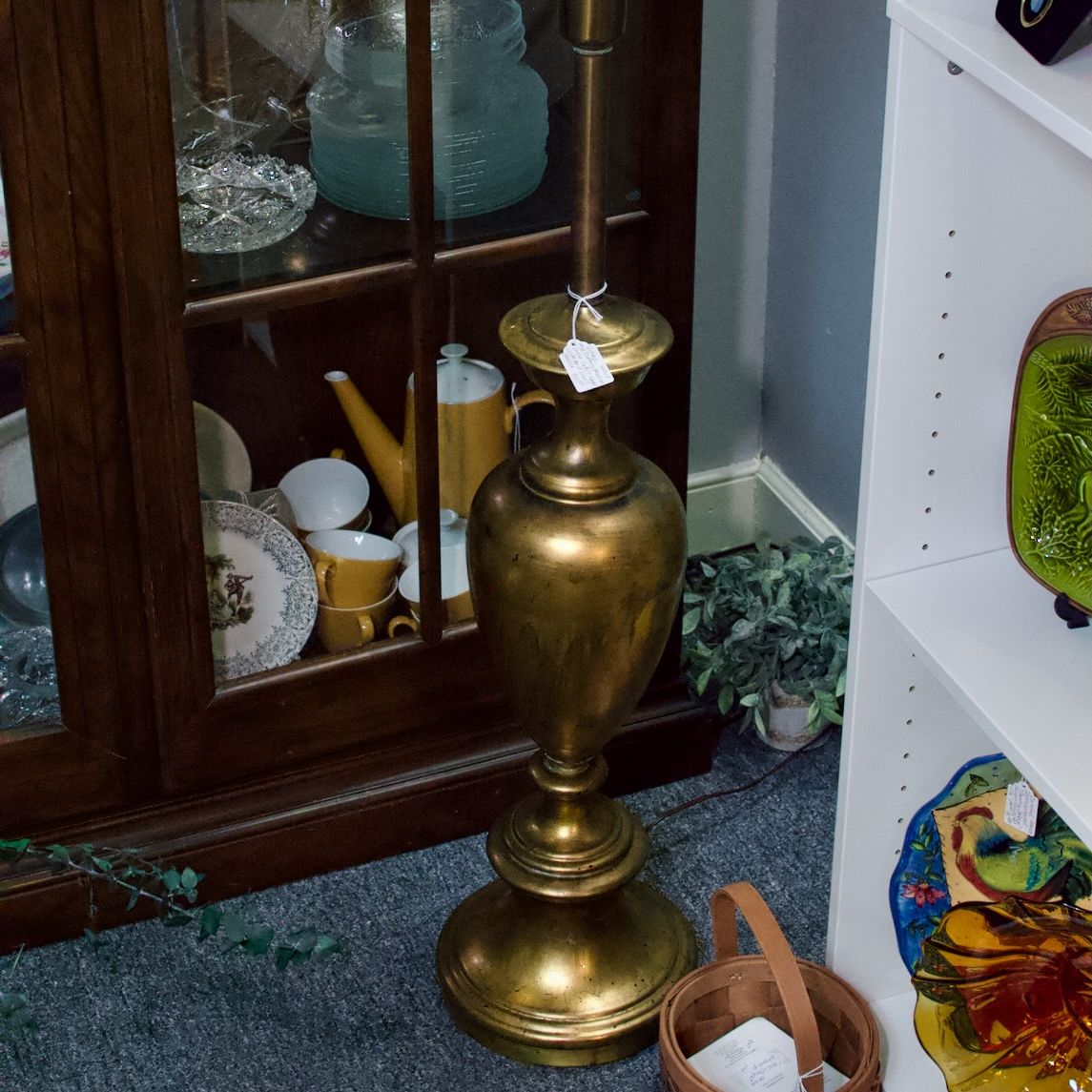 Vintage mid century modern torch table lamp