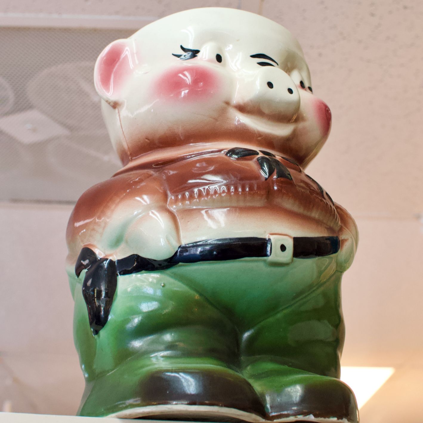 Vintage pig cookie jar (1950s / 60s)