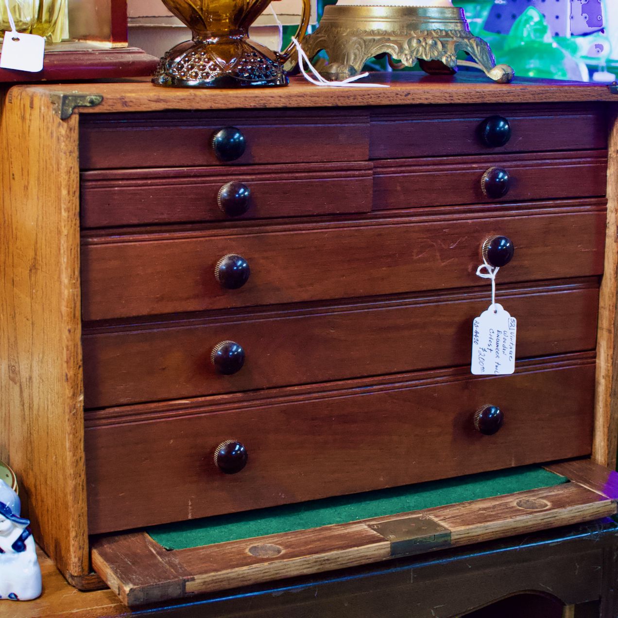 Wooden engineer tool chest